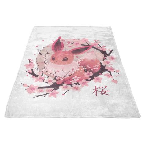 Sakura Eevee Fleece Blanket Once Upon A Tee