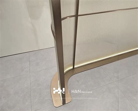 Curved Customized Glass Partition Space Saving Design Foshan Hn Metal