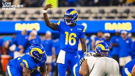 Rams Quarterback Bryce Perkins Resilient Effort A Bright Spot Vs Raiders