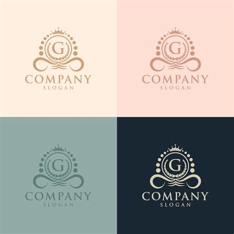 Icono De Logotipo De Letra G De Lujo Moderno Conjunto De Logotipo De