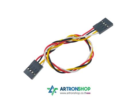 สายจั้มเมีย เมีย 4 เส้น ยาว 20 ซม Artronshop บอร์ดอิเล็กทรอนิกส์ Arduino Esp32 Esp8266
