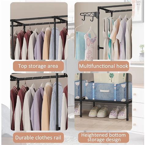 Closet Grande Perchero Y Estante Metálico De 7 Niveles Akiloconsigo