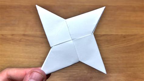 How To Make A Paper Ninja Star Shuriken Origami Realtime Youtube