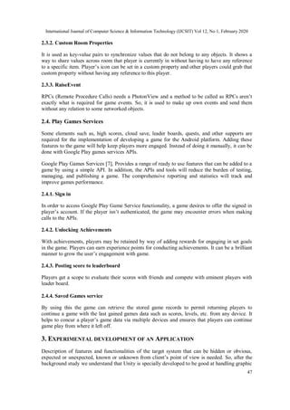 Study Of An Application Development Environment Based On Unity Game Engine Pdf