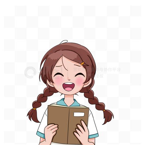 简笔画免抠元素 读书看书女孩卡通手绘彩绘插画简笔画 模板免费下载 Psd格式 3072像素 编号46368022 千图网