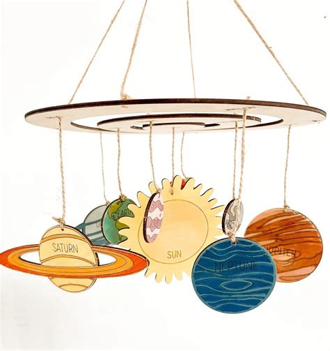 Build Your Own Solar System Learning Mobile Andor Wall Hanging Laser