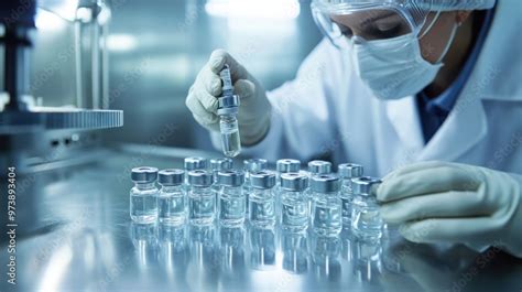 A Pharmaceutical Formulation Scientist In A Sterile Laboratory