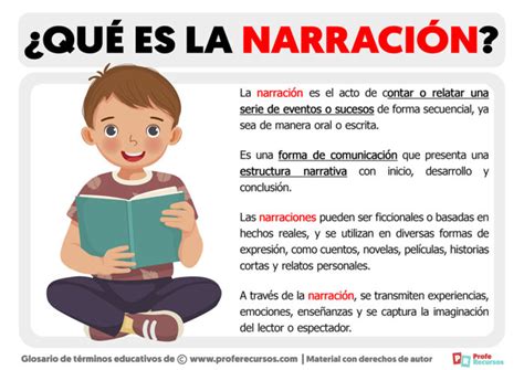 Qué es la Narración Definición de Narración