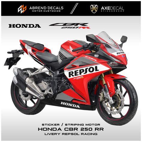 Jual Striping Cbr 250 Rr Livery Repsol Racing Stiker Motor Honda Cbr