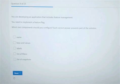 Question 9 Of 25 You Are Developing An StudyX