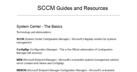 Rsccm Guides And Ressources Sccm