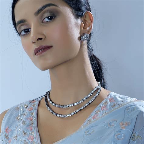 Layered Polki Kundan Jewelry Set Tied Roots