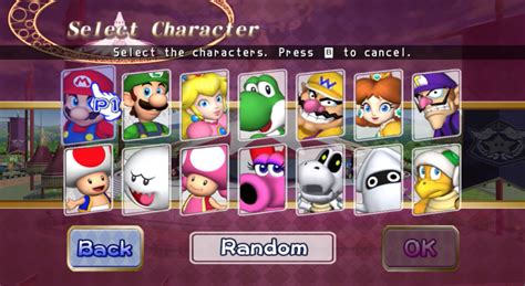 Fileparty Tent Character Selection Screenpng Super Mario Wiki The