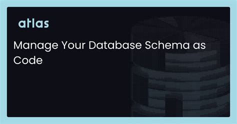 Manage Your Database Schema As Code Atlas Docs