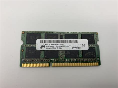 Micron 4gb 2rx8 Pc3 10600s Ddr3 1333 Laptop Ram Rnd Computers