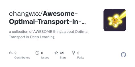 GitHub Changwxx Awesome Optimal Transport In Deep Learning A