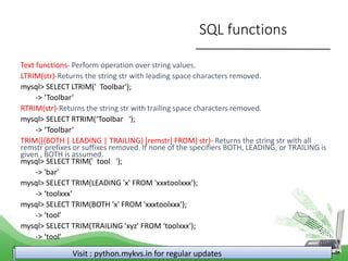 Sql Functions3 Pdf About The Function Of Sql PPT