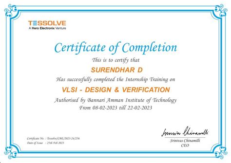 Surendhar D On Linkedin Vlsiinternship Verilogprogramming Tessolvesemiconductors