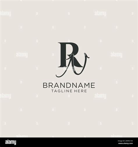 Rn Clean Logo Stock Vector Images Alamy