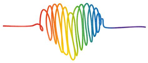 Konsep Tekstur Cat Air Bulan Lgbt Pride Gaya Kuas Bendera Pelangi Dalam