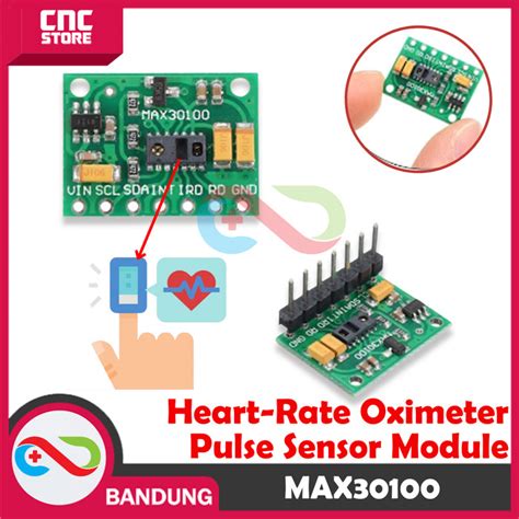 Jual Max30100 Heart Rate Oximeter Pulse Sensor Module Max 30100 Kota Bandung Cnc Store
