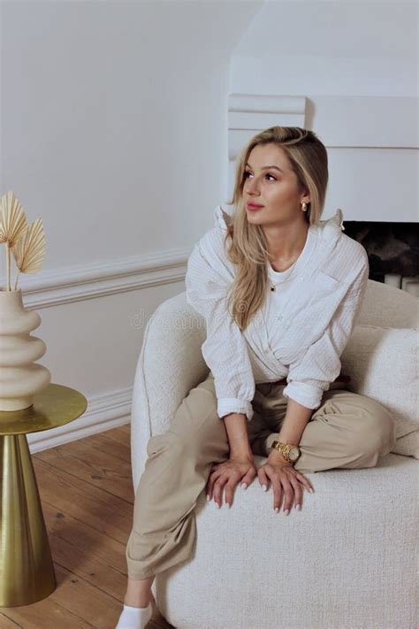 Portrait Of A Cute Beautiful Blonde With A Pretty Face Stock Photo Image Of Cute Beautiful