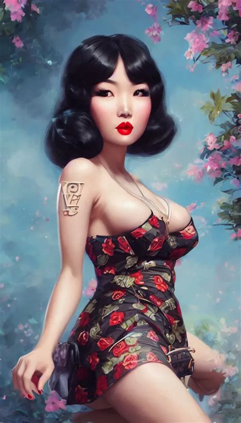 Asian Pin Up Art