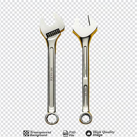 Premium Psd Ratchet And Open End Wrench Mockup Isolated On