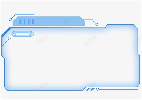 科技纹理边框显示器png图片免费下载 素材0xqvgggjp 新图网