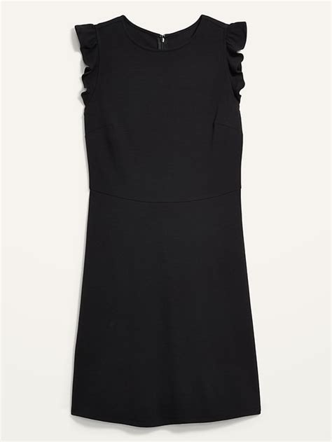 Ruffle Sleeve Ponte Knit Sheath Dress Old Navy