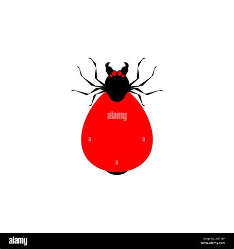 Mite Isolated Encephalitic Red Tick Vector Illustration Stock Vector Image And Art Alamy