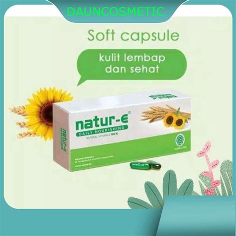 Jual Kapsul Vitamin Kulit Natur E Natural Vitamin E 100 Iu 32s Shopee Indonesia