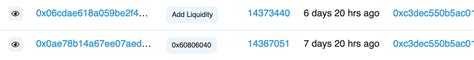 Web Py Check When Add Liquidity ETH Is Called On A Token From A Uniswap Pair Ethereum Stack