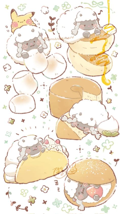 てまりまろ On Twitter 携帯電話用のかわいい壁紙 かわいい図面 キュートなスケッチ
