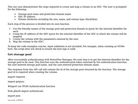 Provision Volume Powerflex Rest Api Introduction Dell Technologies
