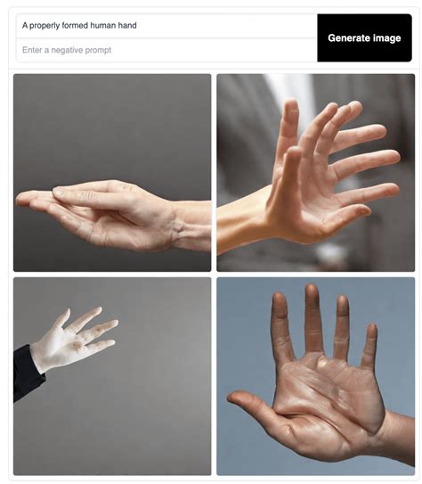 A Properly Formed Human Hand Rweirddalle