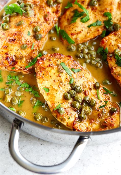 Easy Chicken Piccata Pasta I FOOD Blogger