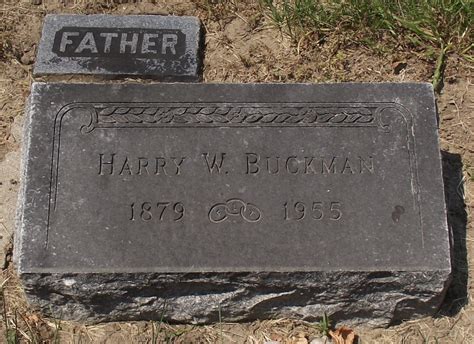 Harry W Buckman 1879 1955 Homenaje De Find A Grave