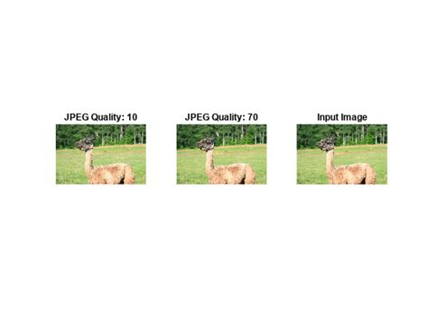 Compare No Reference Image Quality Metrics MATLAB Simulink