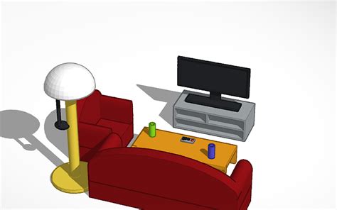 3d Design Tv Room Tinkercad