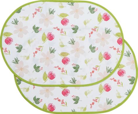 Platzset Tischset 2er Pack Erwin Müller 2 St Abwaschbar Blumen