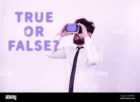 Conceptual Caption True Or Falsequestion Business Idea Series Of