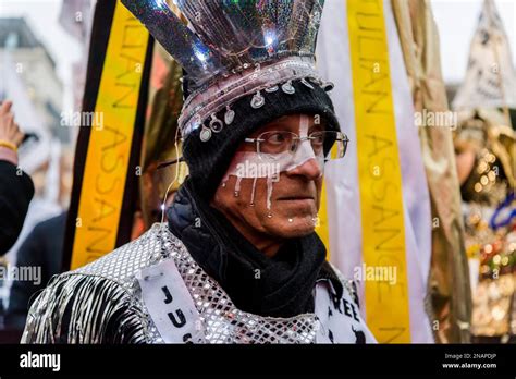 Supporters Of Wikileaks Founder Julian Assange Hold A Night Carnaval