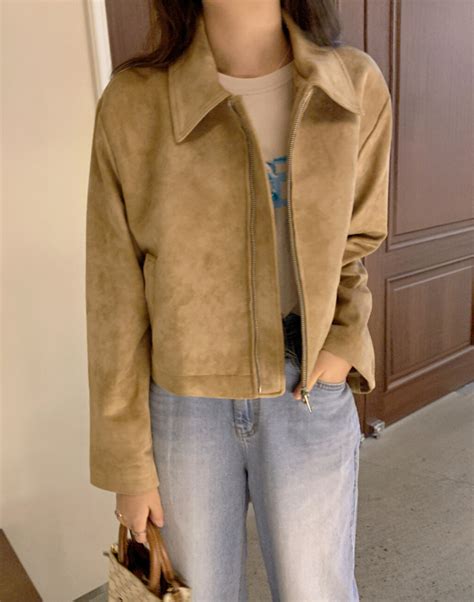 미아마스빈 로델리 스웨이드 자켓