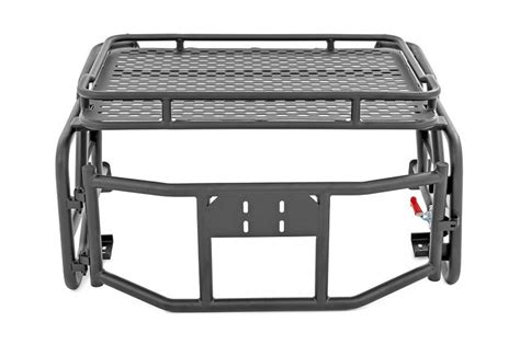 Polaris Rzr Xp Tubular Rear Cargo Rack With Spare Tire Mount By Rough