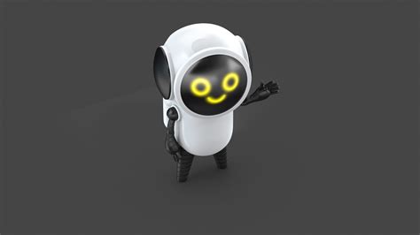 3d Model Cute Robot Rig Turbosquid 2082127