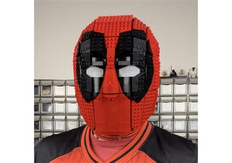 Lego Moc Wearable Deadpool Mask By Builtbricks Rebrickable Build With Lego