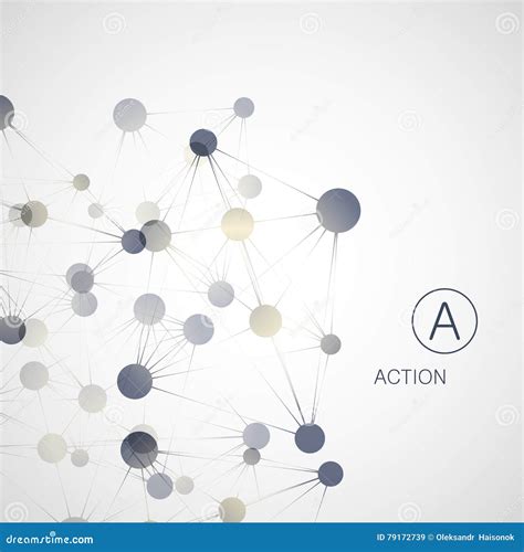 Dynamic Molecule Structure Science And Connection Concept Neurons