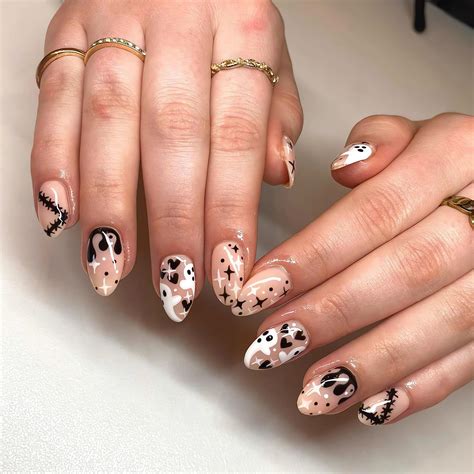Sinsen Halloween Press On Nails Almond Medium Halloween