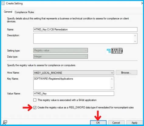 Detect Registry Changes And Revert Using SCCM Configuration Item CI CB